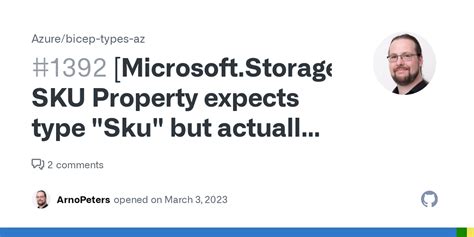 Microsoftstoragestorageaccounts Sku Property Expects Type Sku But Actually Needs A String