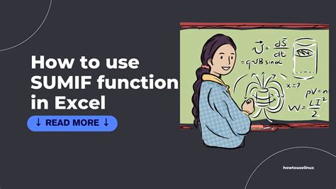 How To Use Sumif Function In Excel Examples Howtouselinux