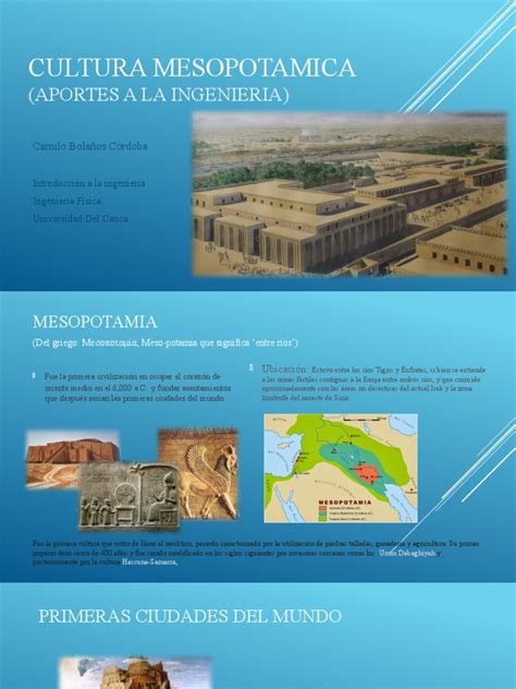 Cultura Mesopotamica Pdf Mesopotamia Rueda