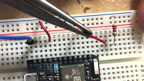 Particle Photon For Beginners Hooking Up An Led No Programming Youtube