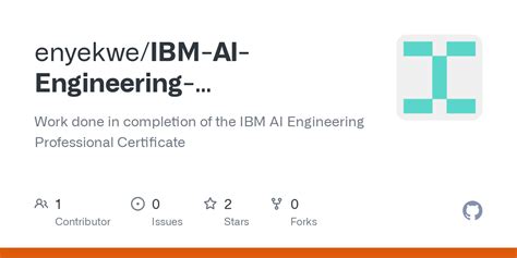 GitHub Enyekwe IBM AI Engineering Professional Certificate Work Done In Completion Of The IBM