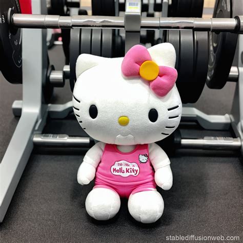 Hello Kitty In The Gym Stable Diffusion Online