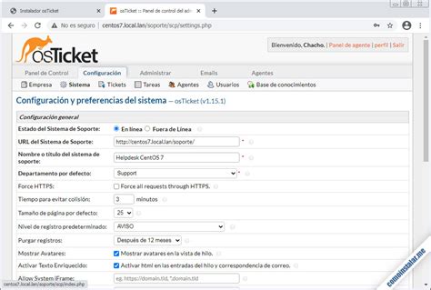 Cómo instalar osTicket en CentOS Paso a paso