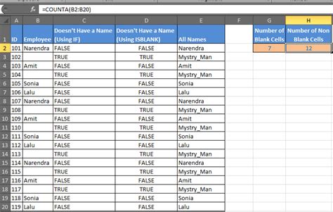Checking Whether Cells In A Range Are Blank And Counting The Blank Cells