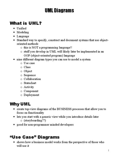 Uml Uml Diagrams Pdf Class Computer Programming Inheritance