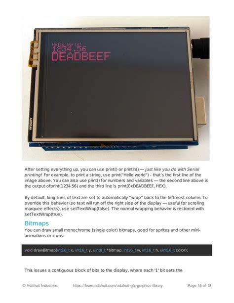 Adafruit Gfx Graphics Library Pdf