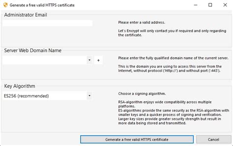 Free And Easy To Install SSL Certificate TSplus Remote Access