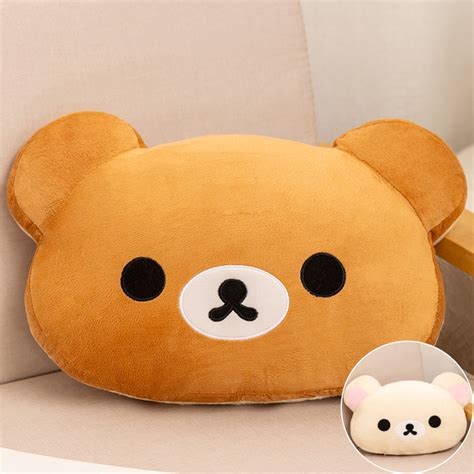 하토르 리락쿠마 코리락쿠마 캐릭터 양면 쿠션 쇼파 등쿠션 등받이 베개 45cm 80cm 위시버킷