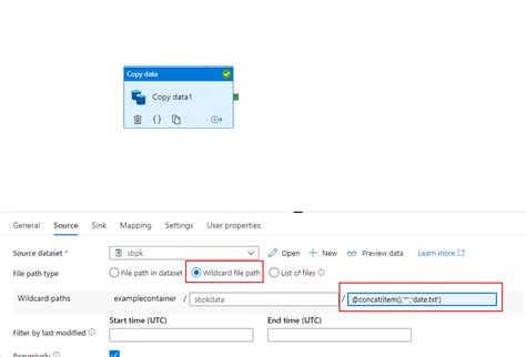 for each is passing all the files at once in azure data factory stack