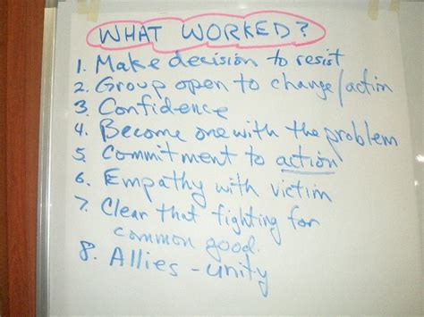 사회운동 비폭력 직접행동 성공 8단계 과정들 기독교 갈등전환and화해센터