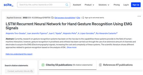 Lstm Recurrent Neural Network For Hand Gesture Recognition Using Emg Signals