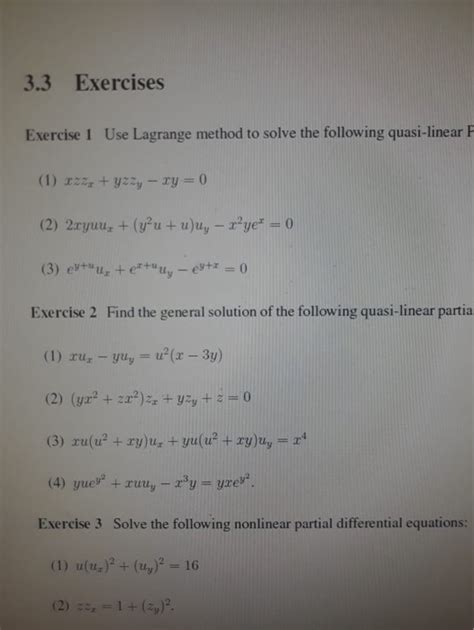 solved 3 3 exercises exercise 1 use lagrange method to solve