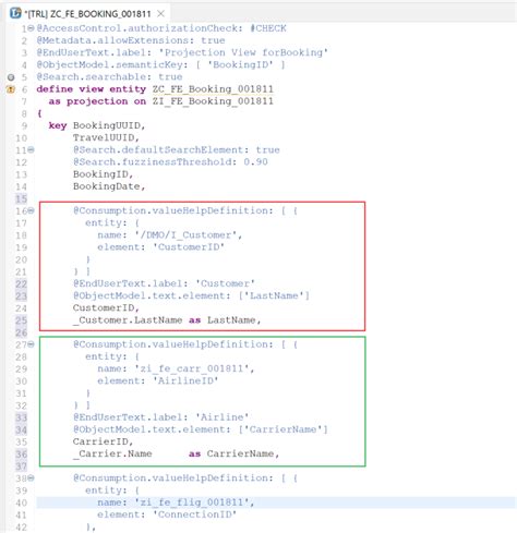 Abap Restful Application Programming Model 13 Travel Service Annotations For Adding
