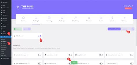 Advanced Text Block Elementor Widget Settings Overview The Plus
