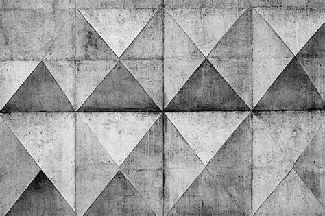 Closeup Of Modern Facade Of Geometric Architecture Premium Ai