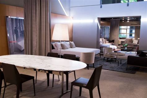 Flexform Fly Dining Table In A Marble Finish Shown With Isabelle Dining Chairs Featured In Our