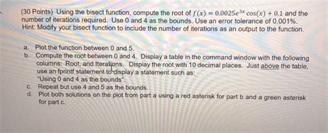 solved 30 points using the bisect function compute the