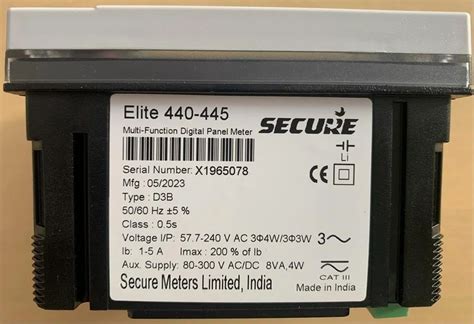 Secure Multifunction Meters Elite 440 441 To 445 Energy Meter Three Phase At ₹ 7400