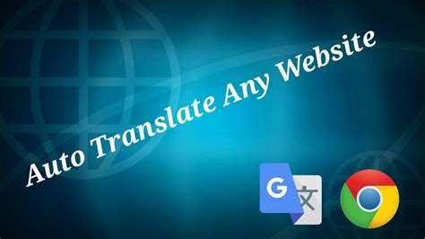 How to automatically translate web pages in chrome - YouTube