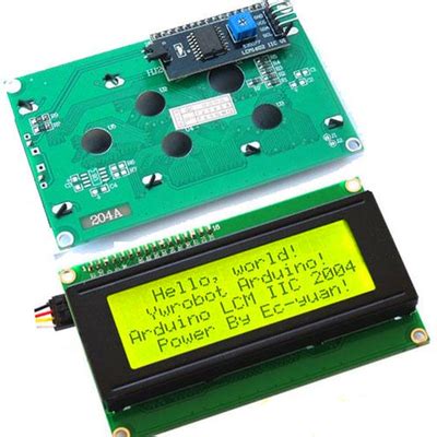 X LCD Display Module With Yellow Backlight For Arduino IC I C TWI SP I Serial Interface
