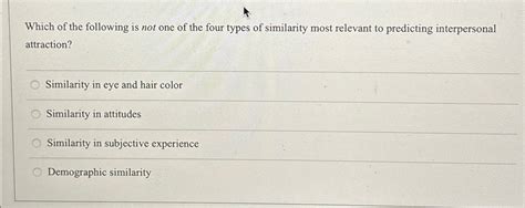 Solved Which of the following is not one of the four types | Chegg.com
