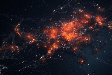 Premium Ai Image Abstract Representations Of Interconnected Global