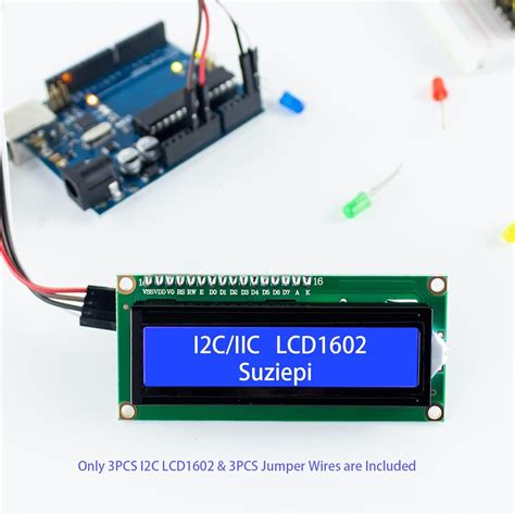 Suziepi 3pcs I2c Iic 1602 Lcd Display Module 16x02 Lcd India Ubuy