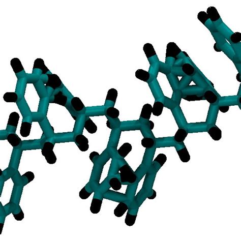 Atomistic Representation Of A Polystyrene Chain Where The Carbon Atoms Download Scientific