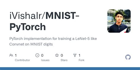 Github Ivishalr Mnist Pytorch Pytorch Implementation For Training A Lenet Like Convnet On
