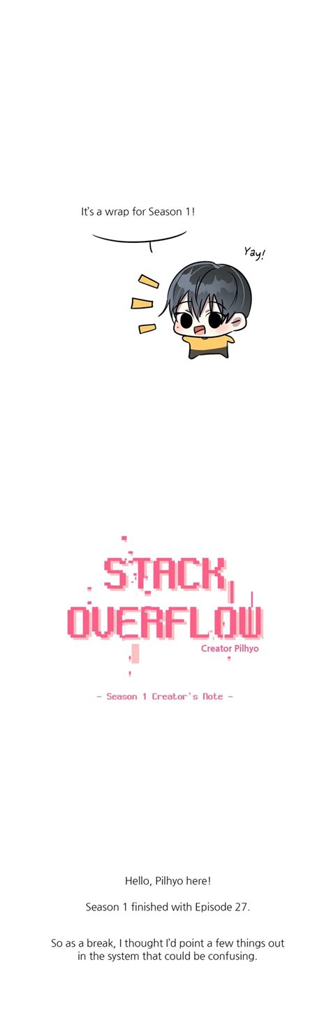Read Stack Overflow Epilogue Season 1 Creators Note Mangabuddy