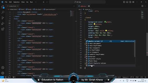 html basic to advance tutorials in hindi web development mastery series intro to css youtube