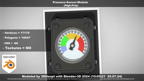 Pressure Sensor Module Cgtrader