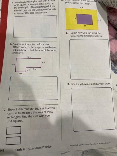 Solved 15 Max Draws 2 Rectangles Each With An Area Of 24