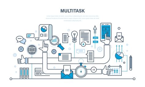 Premium Vector Multitask Performing Multiple Task Simultaneously