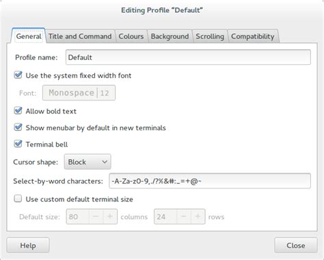 Command Line Set Default Font Size In Terminal Ask Ubuntu