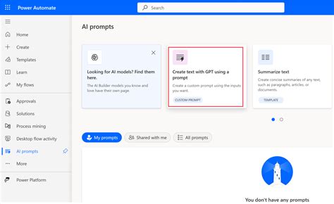 power automate ai prompts create and consume ‘custom prompts