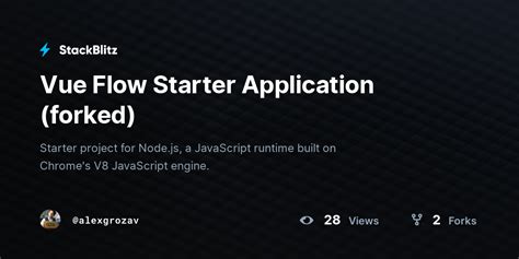 Vue Flow Starter Application Forked Stackblitz