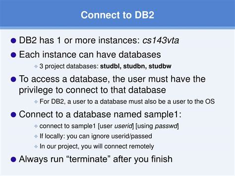 Ppt Database Projects Using Ibm Db2 Sql And Web Access Powerpoint