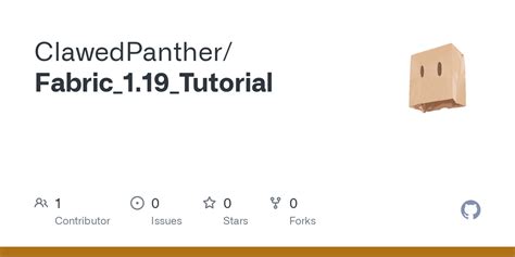 GitHub ClawedPanther Fabric Tutorial