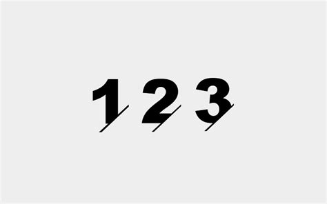 Big Number Cut Off Effect With Slash Line