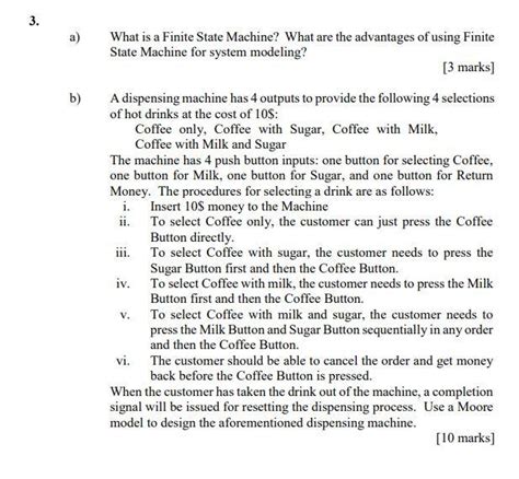 Solved A B What Is A Finite State Machine What Are The Chegg