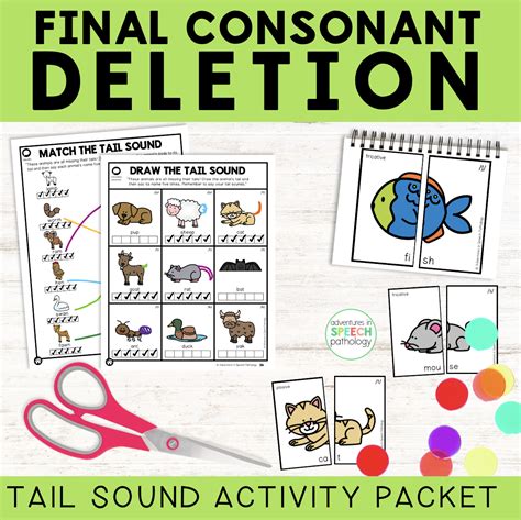 Final Consonant Deletion Tail Sound Packet Adventures In Speech