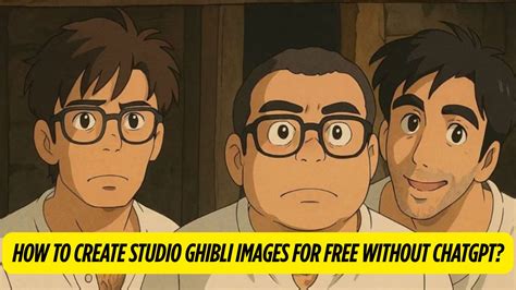 How To Create Studio Ghibli Images For Free Without ChatGPT Open AI Master