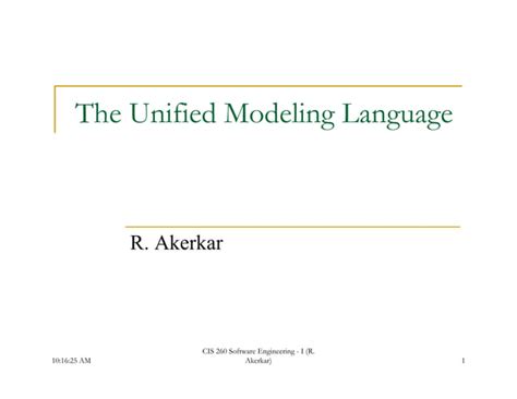 Unified Modelling Language Ppt