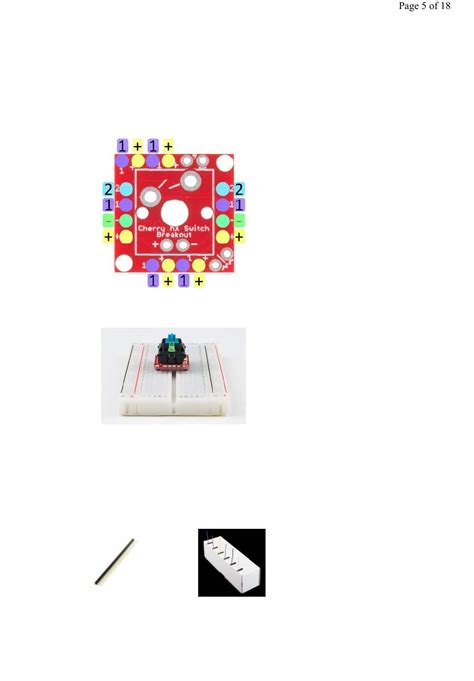 Cherry Mx Switch Breakout Hookup Guide Datasheet By Sparkfun
