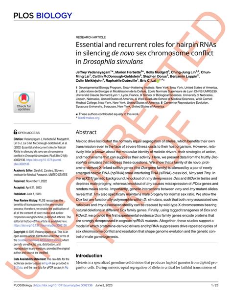 Pdf Essential And Recurrent Roles For Hairpin Rnas In Silencing De