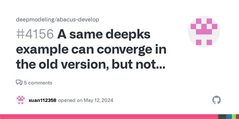 a same deepks example can converge in the old version but not in the