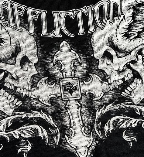 Winged Up Black 4x Affliction Cross Design Affliction Cross Png