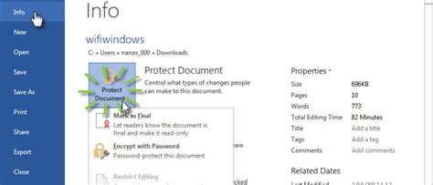 3 Ways To Protect Your Document In Microsoft Word 2013