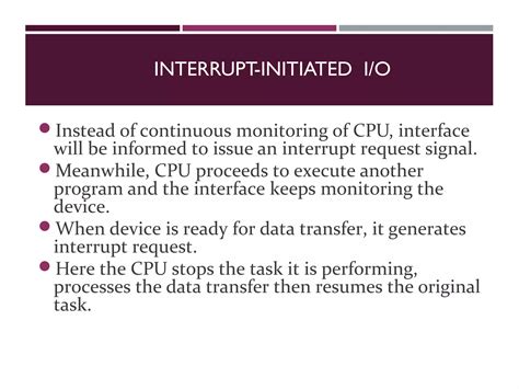 Modes Of Transfer In Inputoutput Organization Ppt Computing Technology And Computing